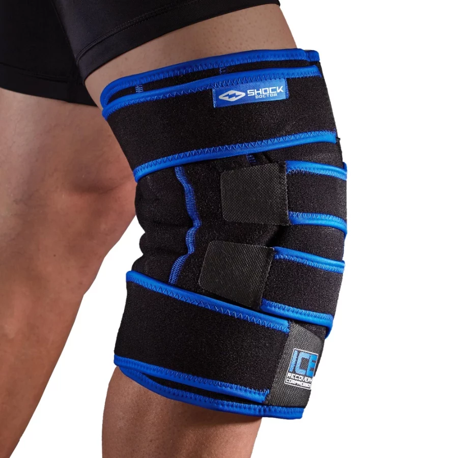 Shock Doctor Ice Recovery Compression Knee Wrap – Cold Therapy Brace ...